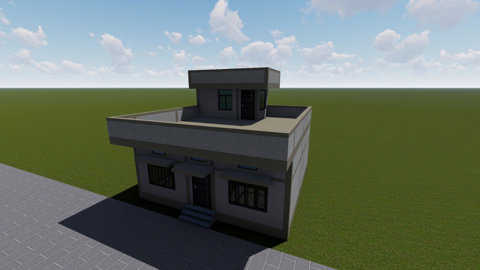 800 sqft house plan | Best 3 Bedroom Design with 3D View & Low Cost Modern Style | Manara Architects